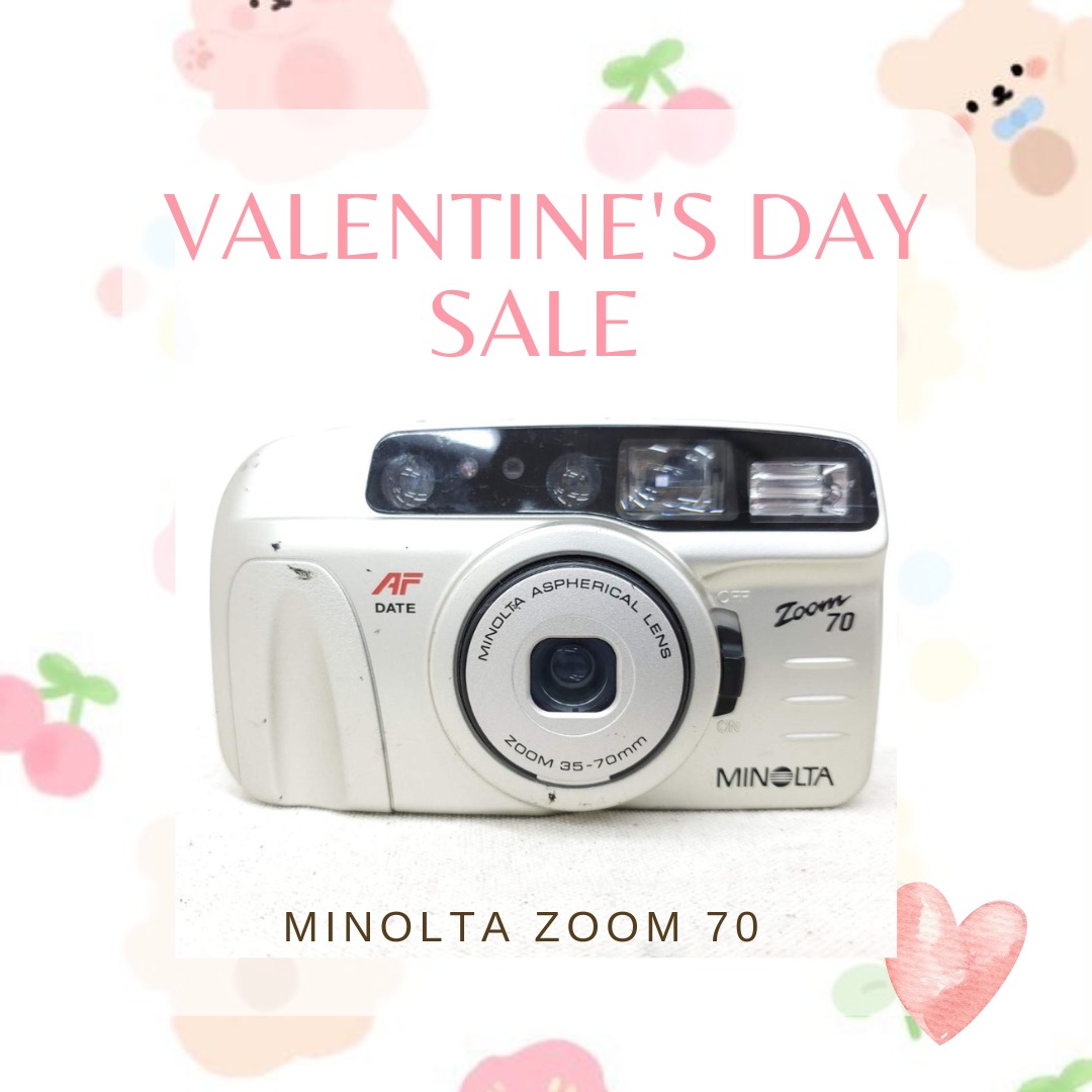 Minolta Zoom 70 Point and Shoot Film Camera, Photography, Cameras on ...