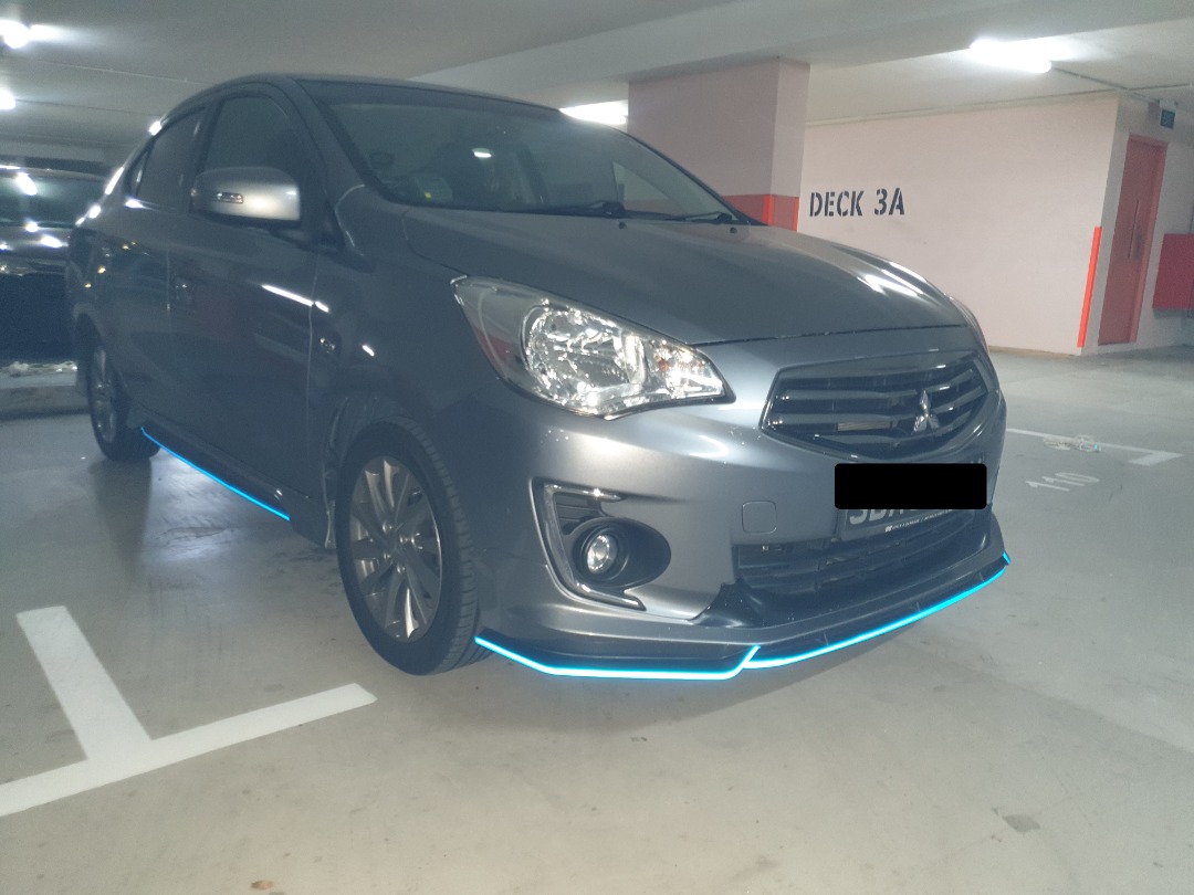 Mitsubishi Attrage Blue 3M Reflective Tape 2023 (Silver Body), Car ...