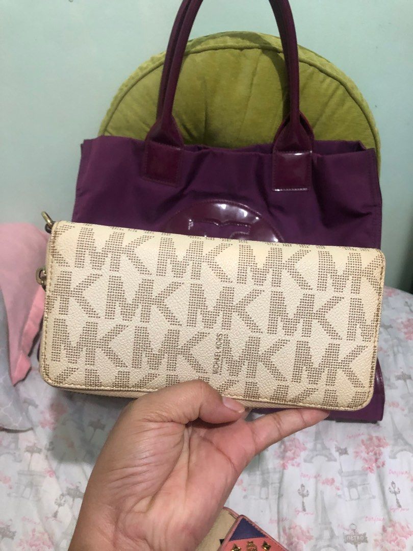 Mk long wallet, Luxury, Bags & Wallets on Carousell