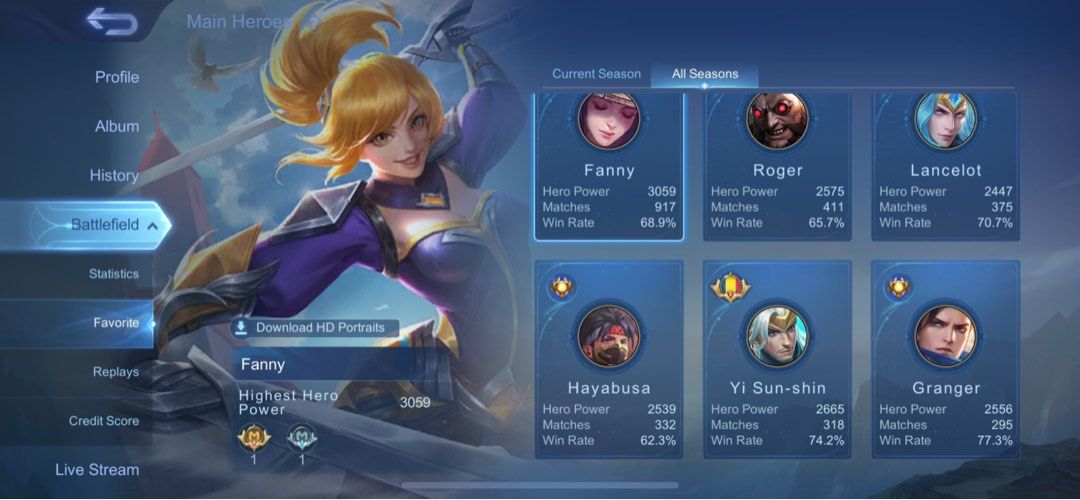 ML account(quite stacked), Video Gaming, Gaming Accessories, In-Game ...