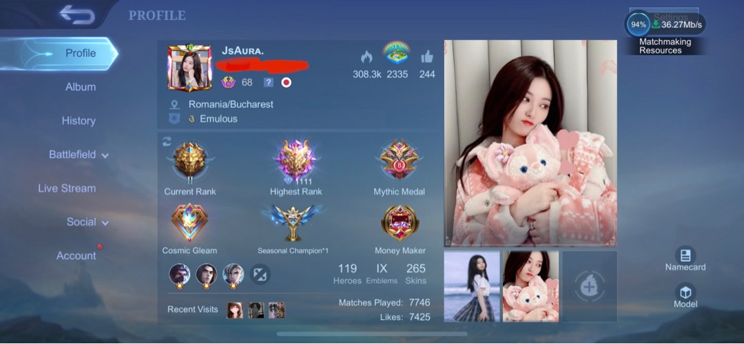ML account(quite stacked), Video Gaming, Gaming Accessories, In-Game ...