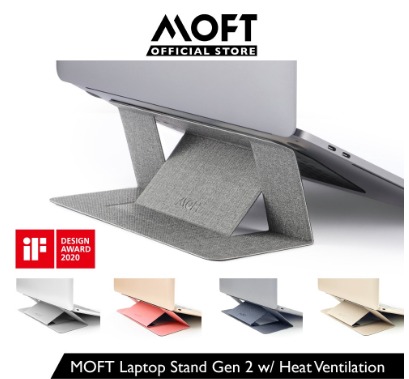 MOFT Laptop Stand Gen 2 with Heat Ventilation/ Airflow Laptop Stand ...