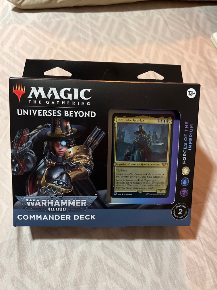 MTG Warhammer 40K Commander Precon Forces of the Imperium, Hobbies ...