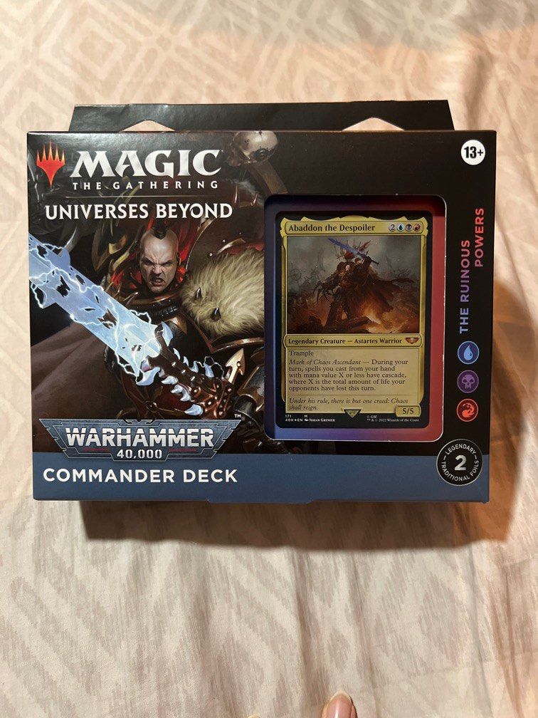 MTG Warhammer 40K Commander Precon The Ruinous Powers, Hobbies & Toys ...