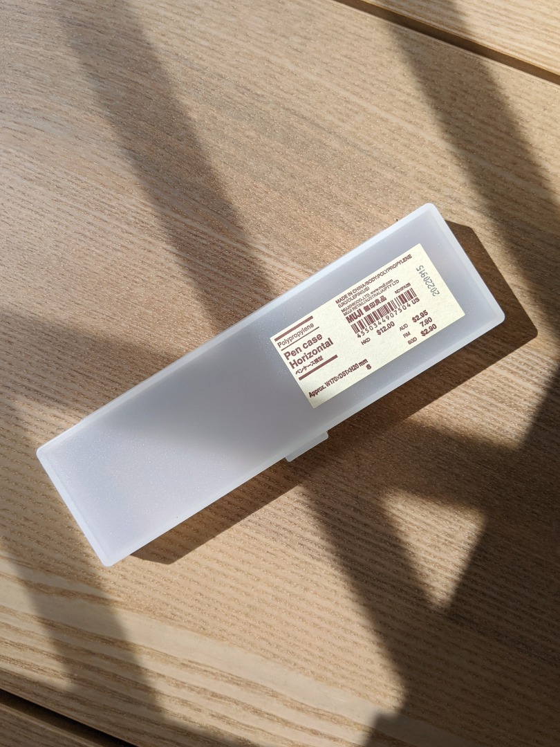MUJI Polypropylene Pen Case (small), Hobbies & Toys, Stationery & Craft ...