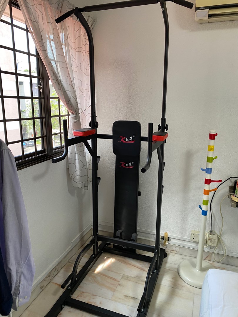 Multifunctional pull up bar bench station, Sports Equipment, Exercise ...