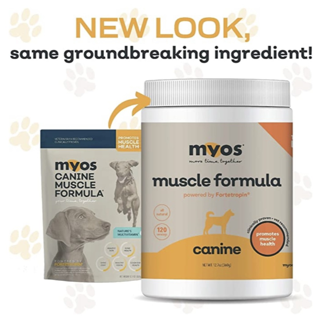 MYOS Canine Muscle Formula - Clinically Proven All-Natural Muscle ...