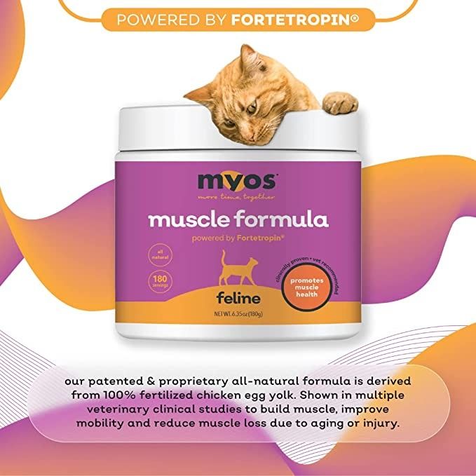 MYOS Feline Muscle Formula for Cats – All Natural Cat Muscle Loss ...