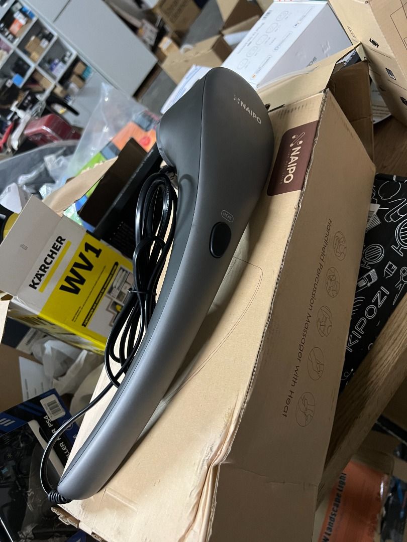 Naipo Handheld Percussion Massager with Heat MGPC-5000, Health & Nutrition, Massage Devices on ...