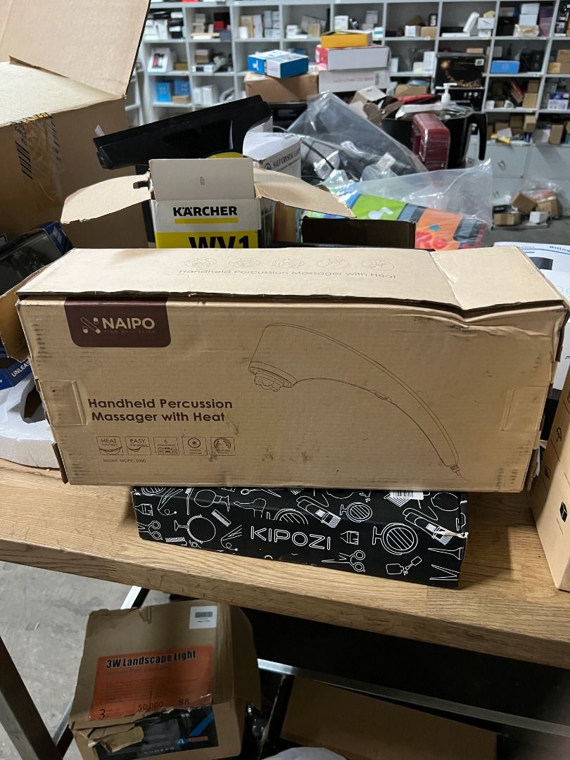 Naipo Handheld Percussion Massager with Heat MGPC-5000, Health & Nutrition, Massage Devices on ...