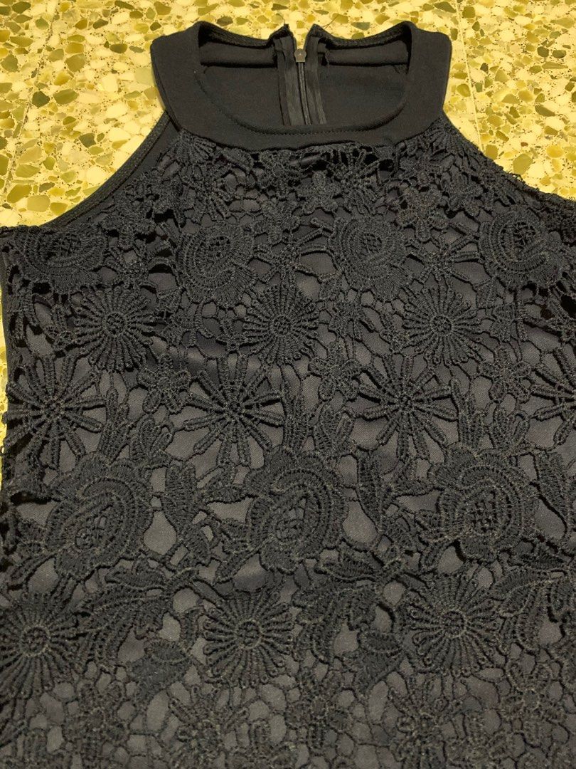 Navy Blue Lace Dress Womens Fashion Dresses And Sets Dresses On Carousell