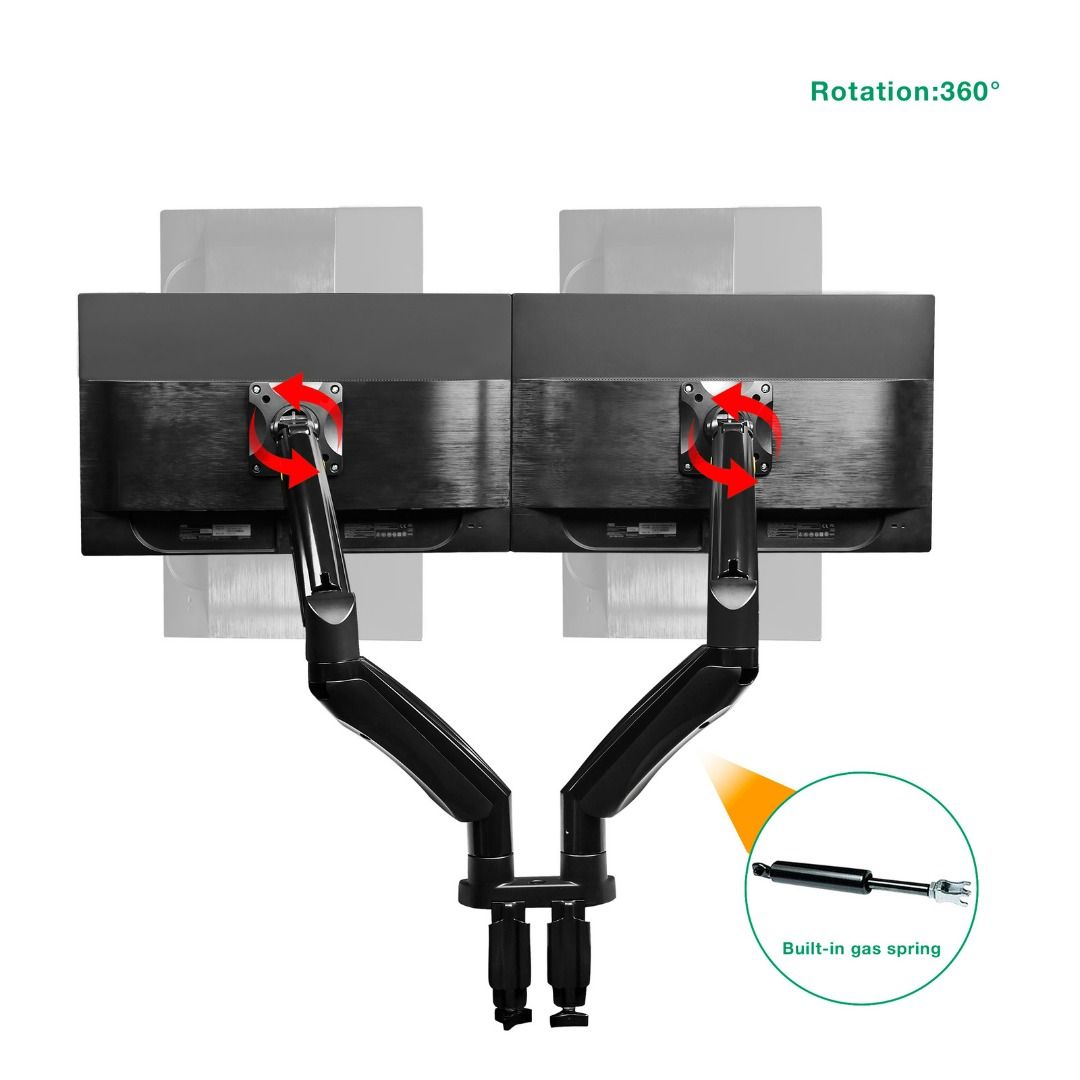 NB North Bayou Dual Monitor Arm Mount Stand F195A [ F160 UPGRADE ...