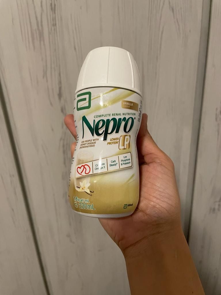 Nepro Lower Protein Liquid Vanilla, 220ml, Health & Nutrition, Health ...