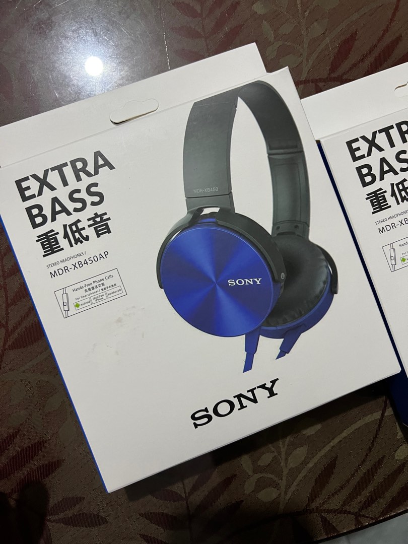 New Sony Extra Bass Headset, Audio, Headphones & Headsets on Carousell