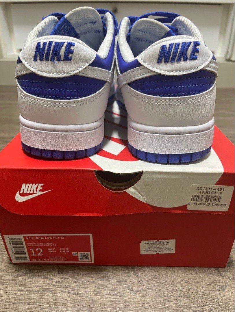 Nike Dunks Racer Blue, Men's Fashion, Footwear, Sneakers on Carousell