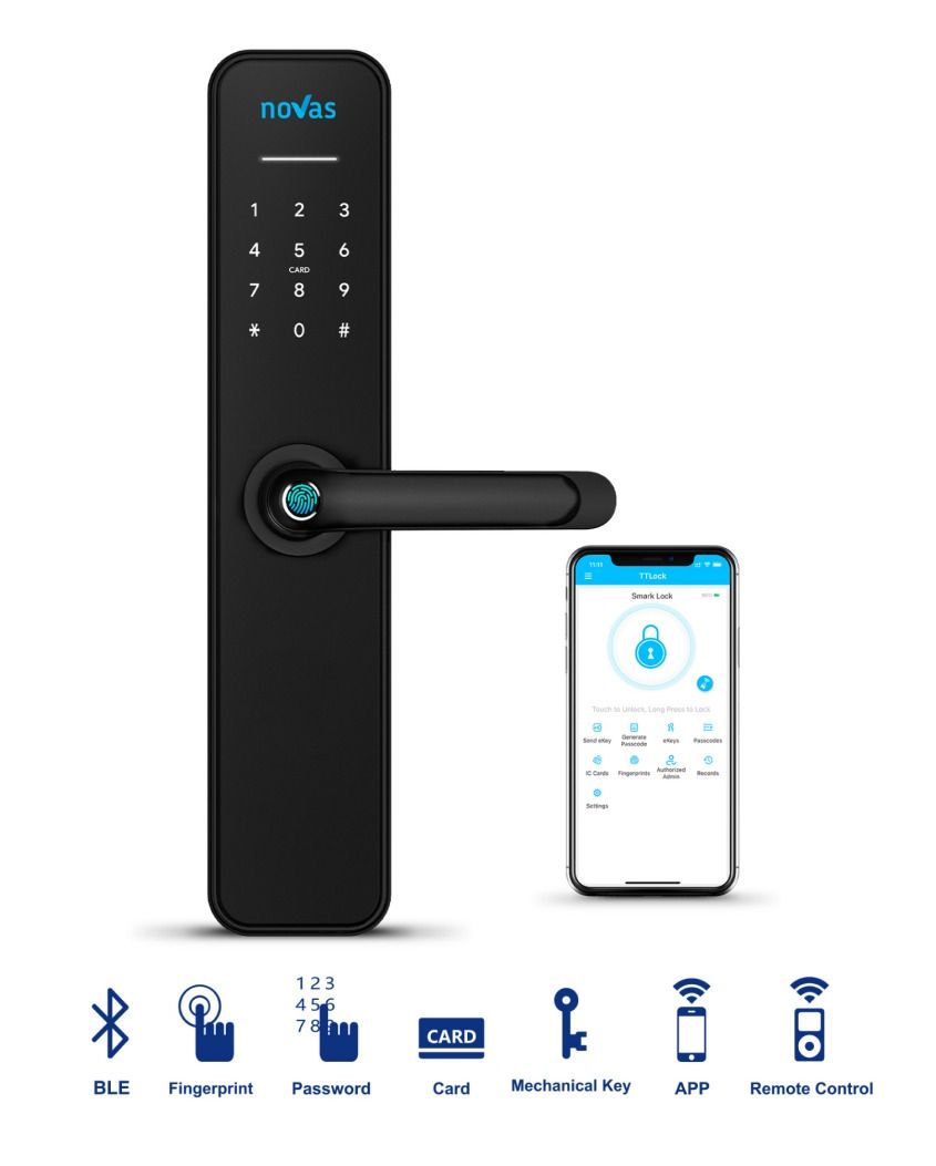 NOVAS Bundle 2D Promo | NV03G Smart Digital Gate Lock and NV12D Smart ...