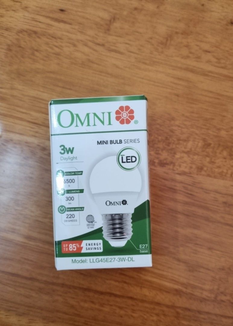OMNI LED 3 watts A-BULB SERIES, Furniture & Home Living, Lighting ...