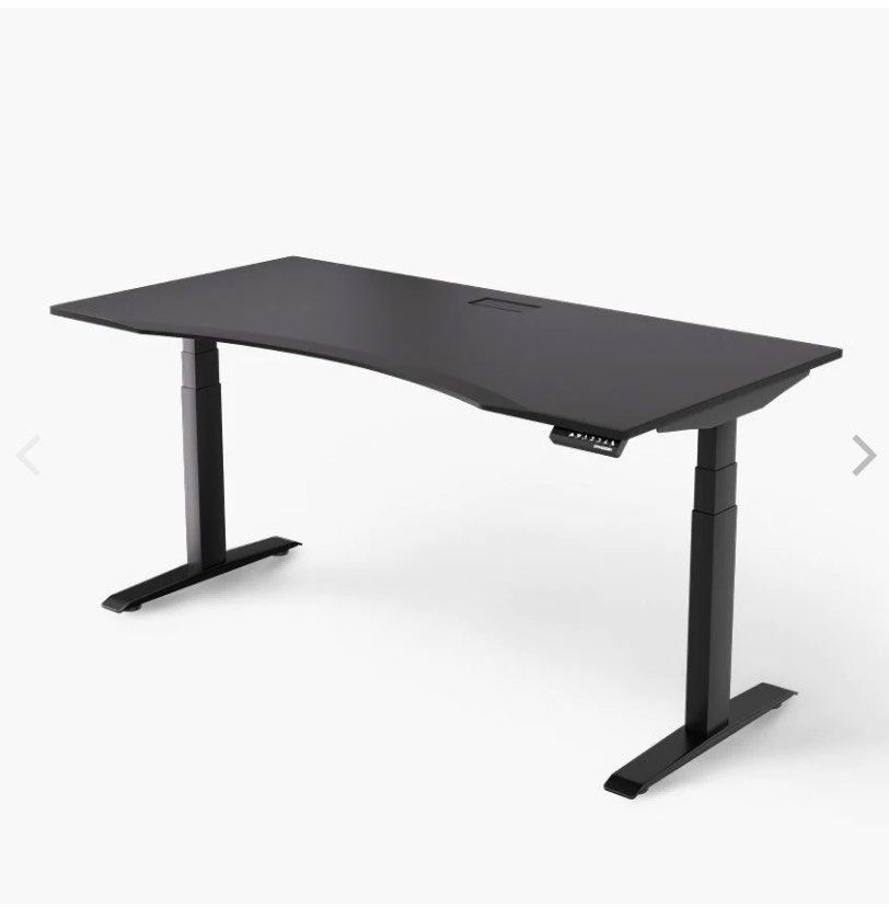 Omnidesk Pro BLACK - Ergo Curve Large, Furniture & Home Living ...