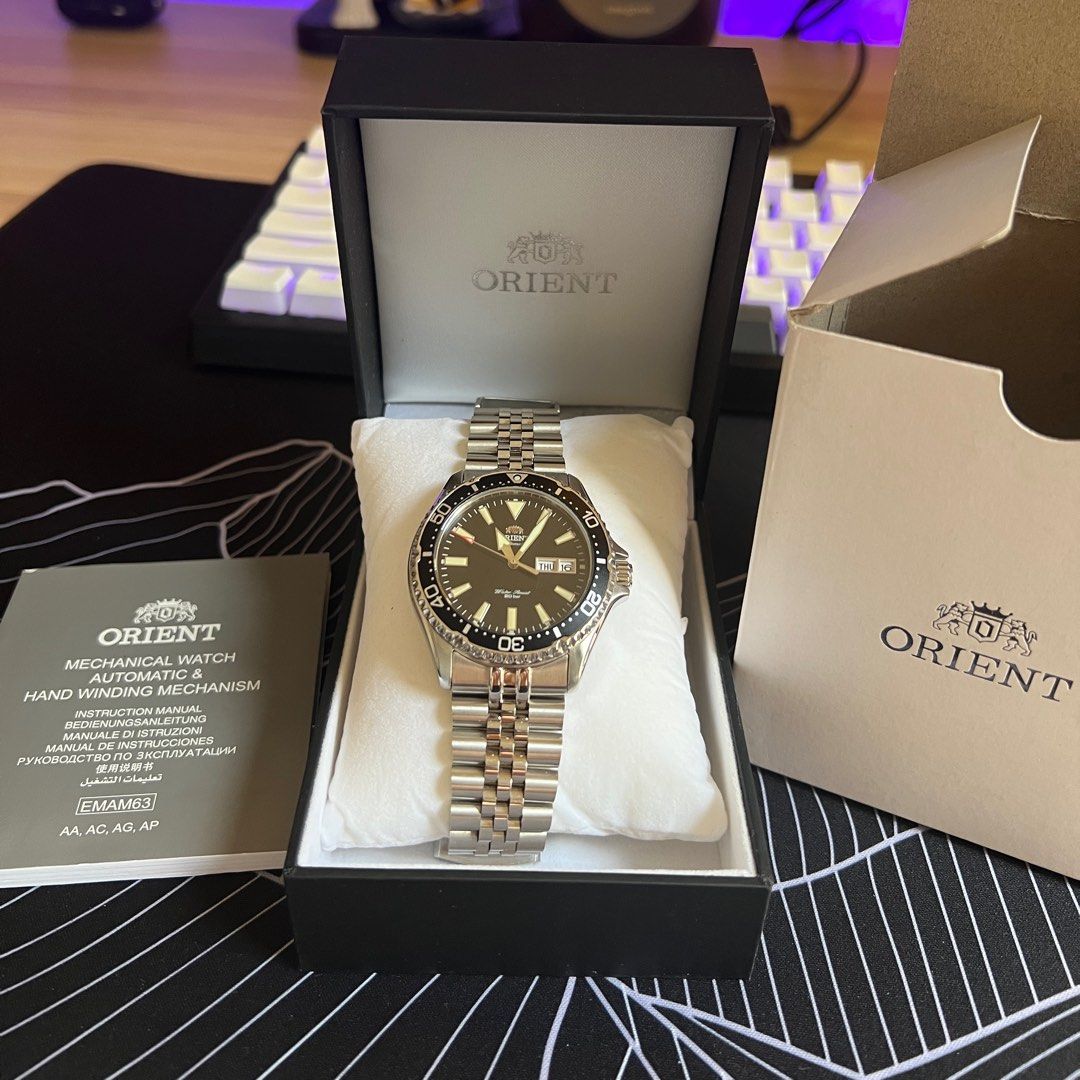Orient Mako 3 Kamasu Automatic Dive Watch (with Jubilee Bracelet ...