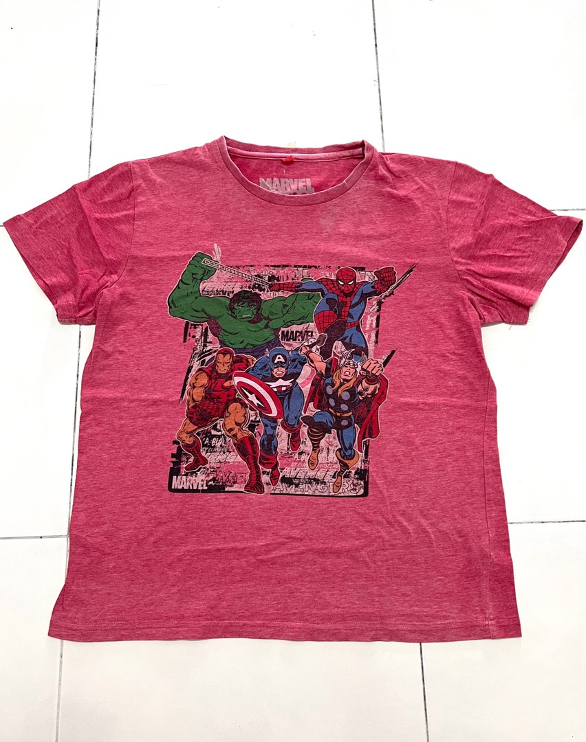Original Under License Marvel Comic Tshirt, Men's Fashion, Tops & Sets ...