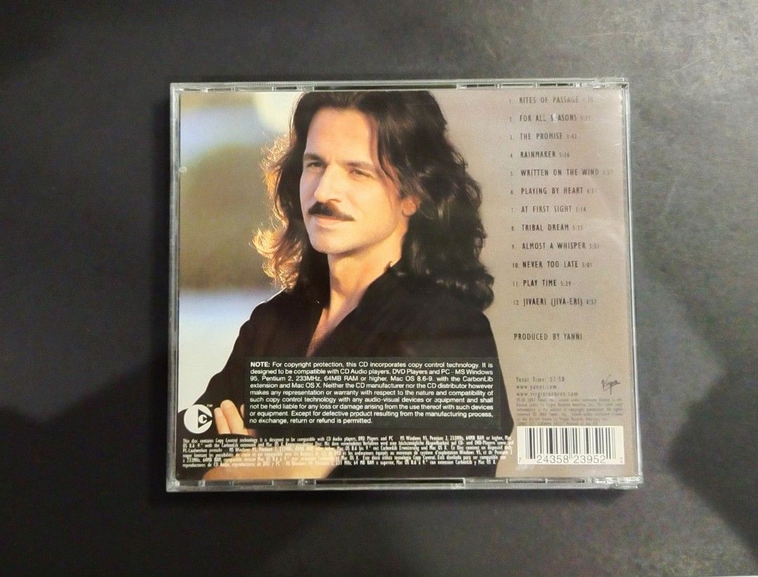 Original Well Used CD -- Yanni -- Ethnicity, Hobbies & Toys, Music & Media, CDs & DVDs on Carousell