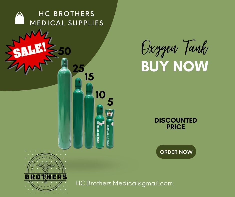 OXYGEN TANK 5LBS, 10LBS, 20LBS, 50LBS, Health & Nutrition, Medical ...