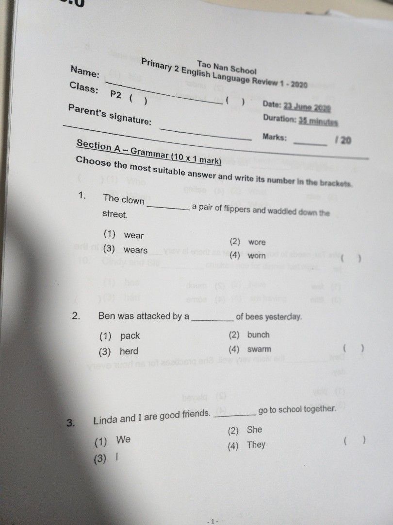 P2 past year papers, Hobbies & Toys, Books & Magazines, Assessment ...