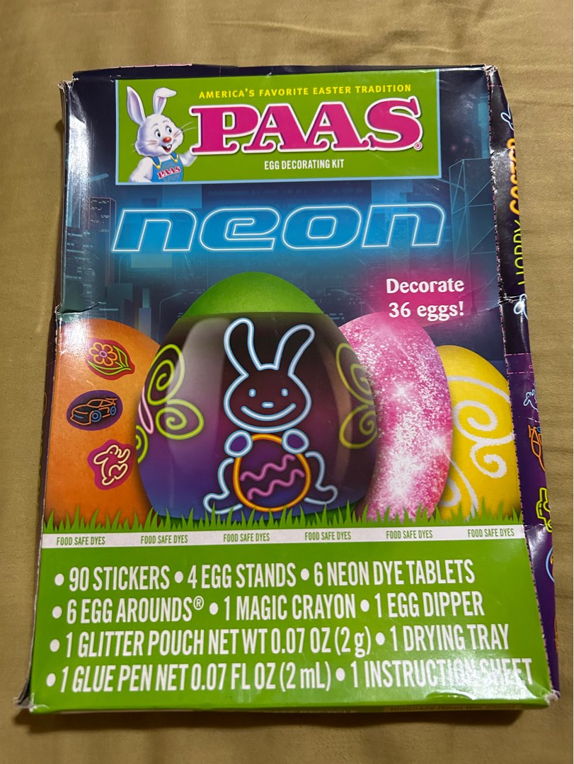 PAAS Neon *b2, Hobbies & Toys, Stationary & Craft, Craft Supplies ...