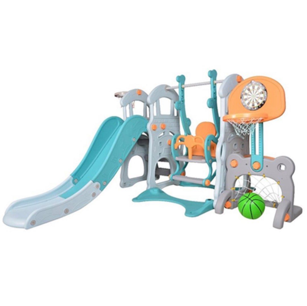 Parklon fun slide & swing 5 in 1 multi combination castle seluncuran ...