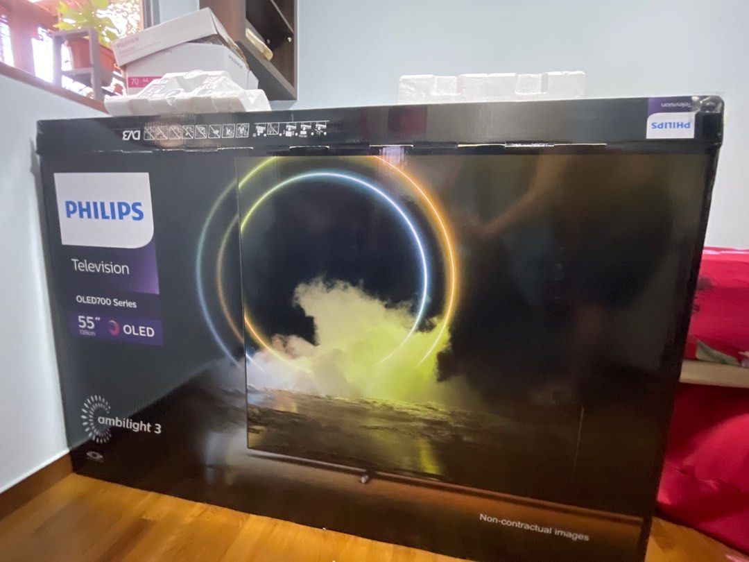 Philips TV OLED 55 inch box, TV & Home Appliances, TV & Entertainment ...