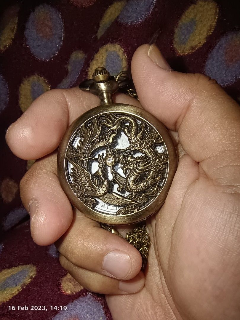 Pocket Watch Aka Jam Poket (Dragon), Men's Fashion, Watches ...