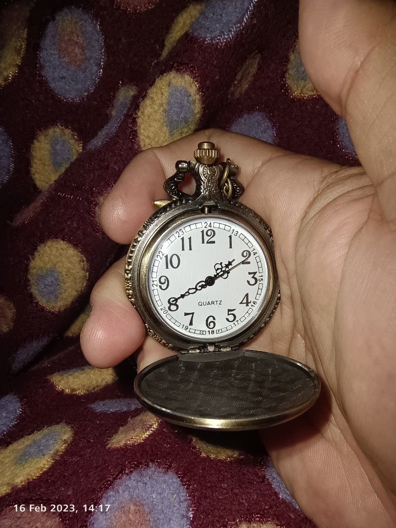 Pocket Watch Aka Jam Poket (Fish), Men's Fashion, Watches & Accessories ...