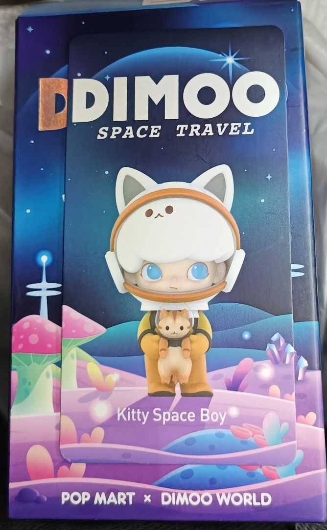 Popmart Dimoo Space Travel Kitty Space Boy, Hobbies & Toys, Toys ...