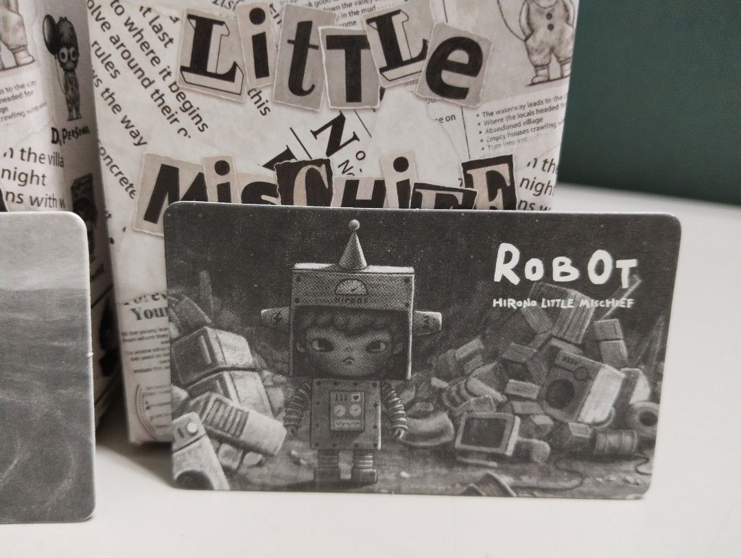 Popmart Hirono Robot Aviator Float arttoys little mischief, Hobbies ...