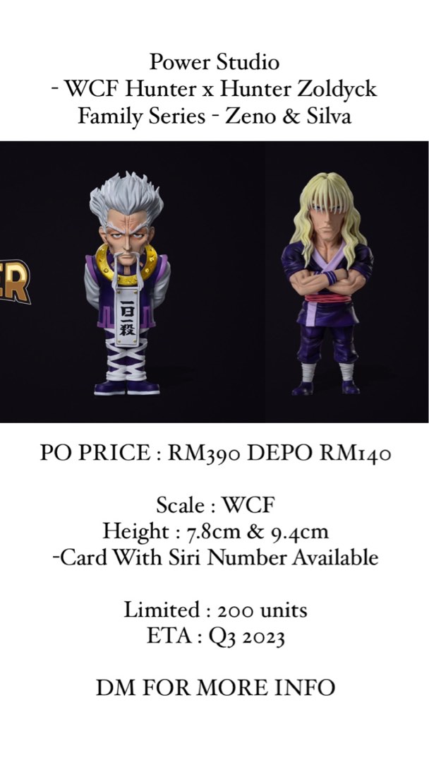 Power Studio- WCF Hunter x Hunter Zoldyck Family Series - Zeno & Silva ...