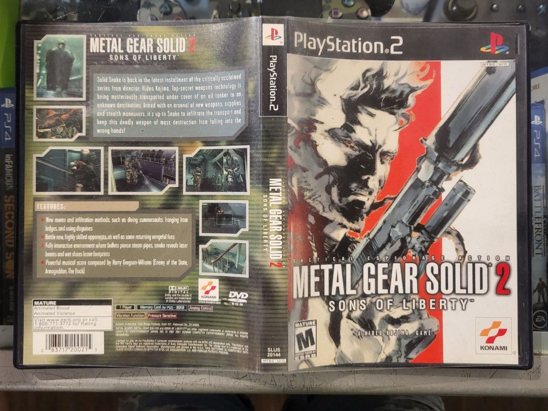 PS2 Metal Gear Solid 2, Video Gaming, Video Games, PlayStation on Carousell