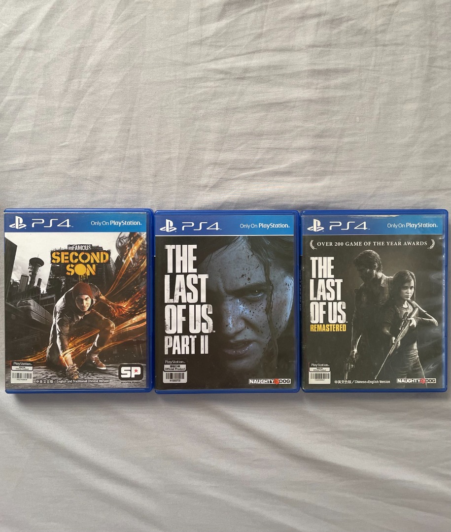 PS4 GAMES, DS4 (TLOU, TLOU2, Infamous), Video Gaming, Video Game ...