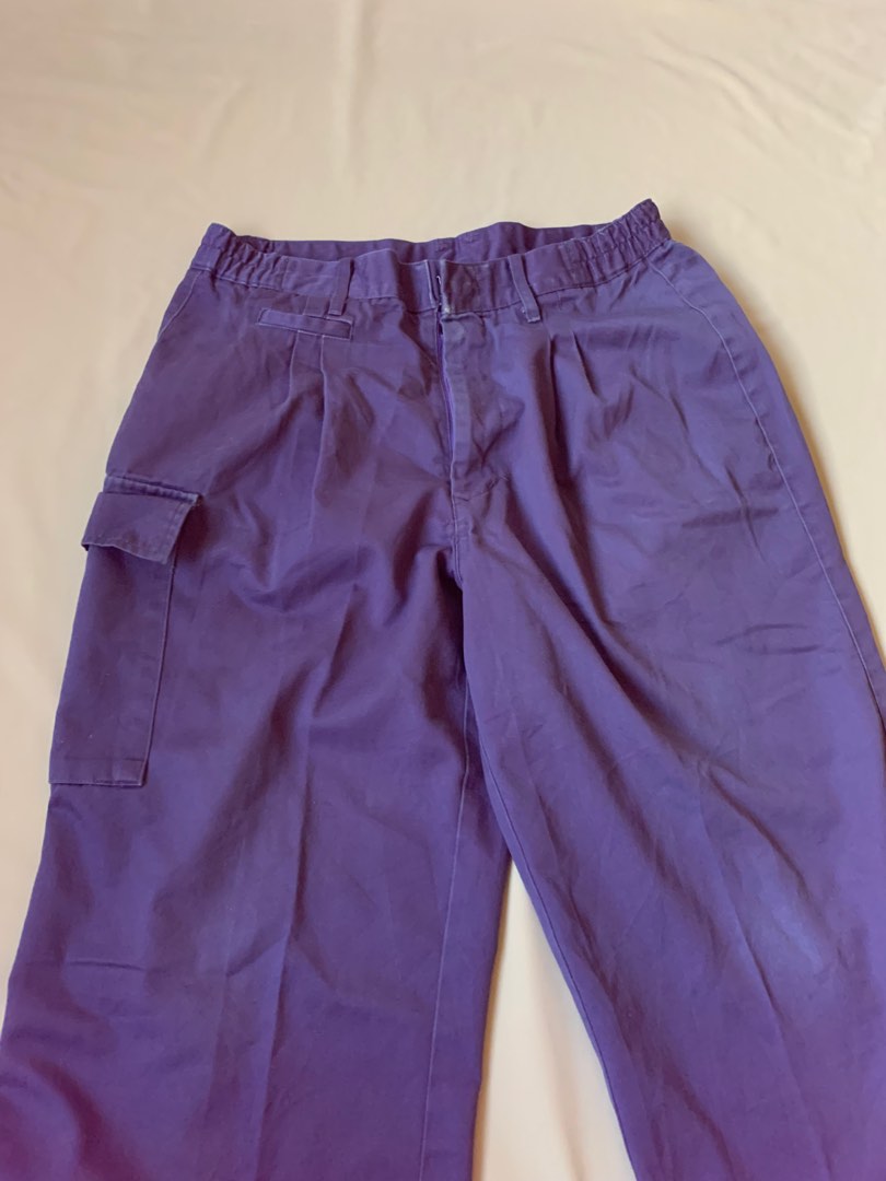 purple cargo pants, Women's Fashion, Bottoms, Other Bottoms on Carousell