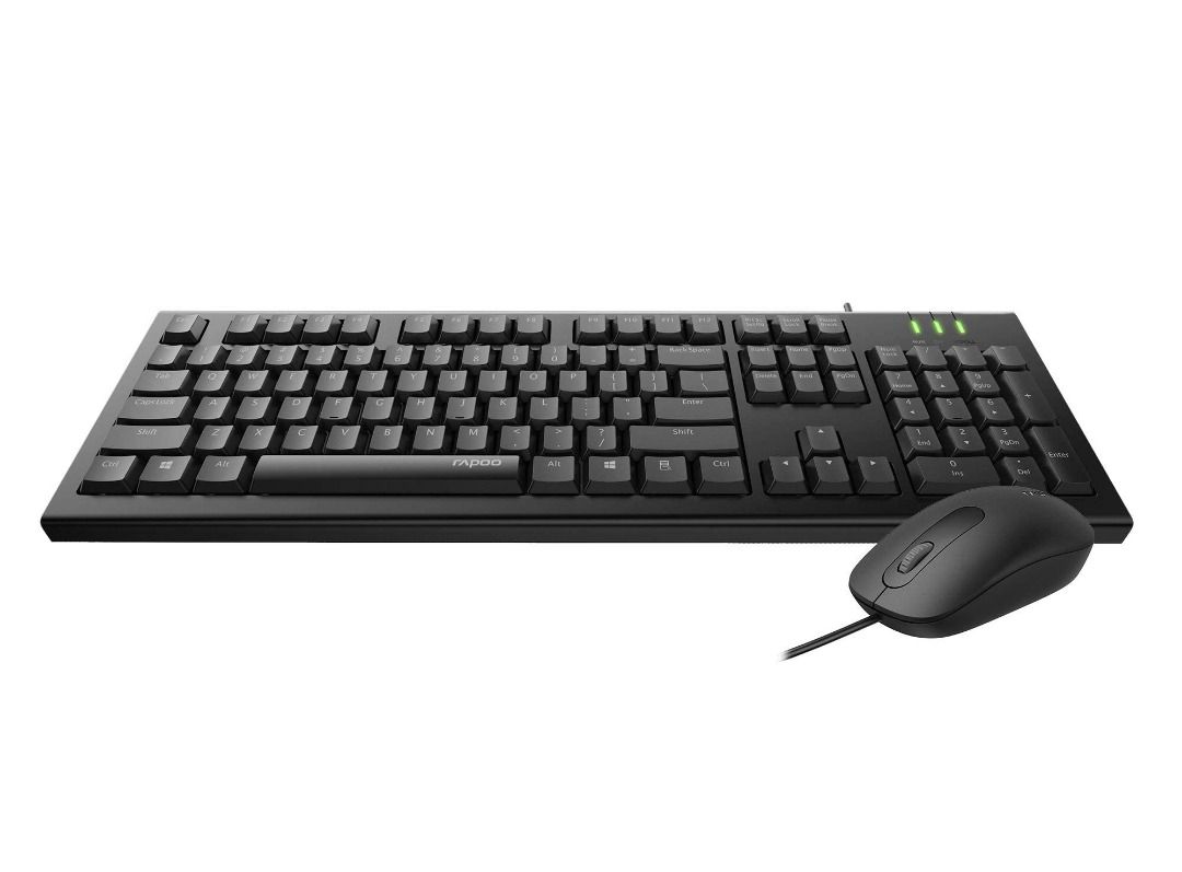 Rapoo X120 Pro Wired Optical Mouse And Keyboard Set Computers And Tech Parts And Accessories