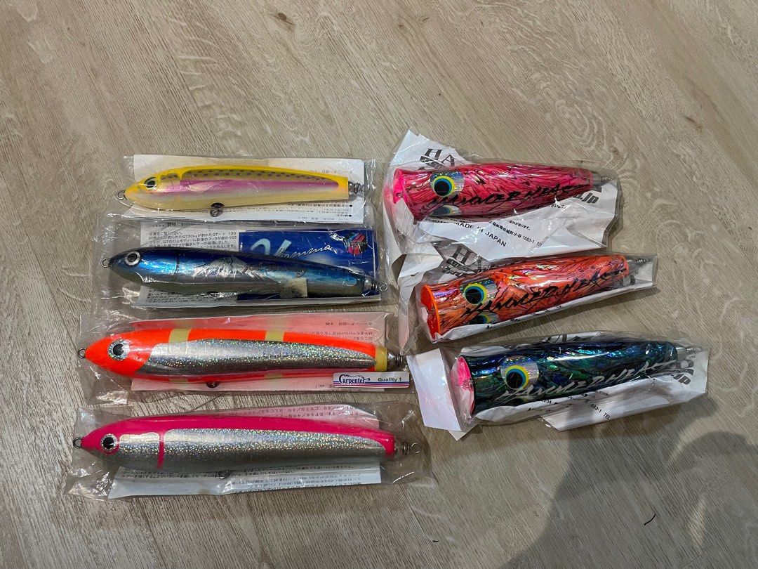 Rare popper and Stick bait, Sports Equipment, Fishing on Carousell