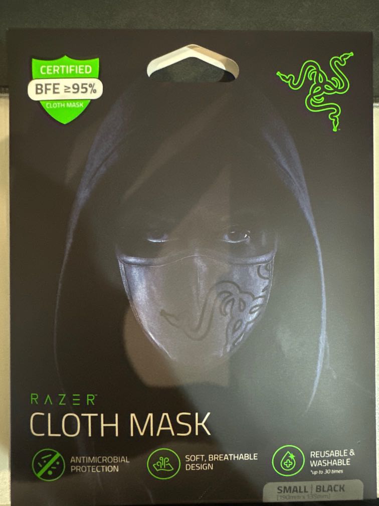 Razer Cloth Mask M, Health & Nutrition, Face Masks & Face Shields on ...