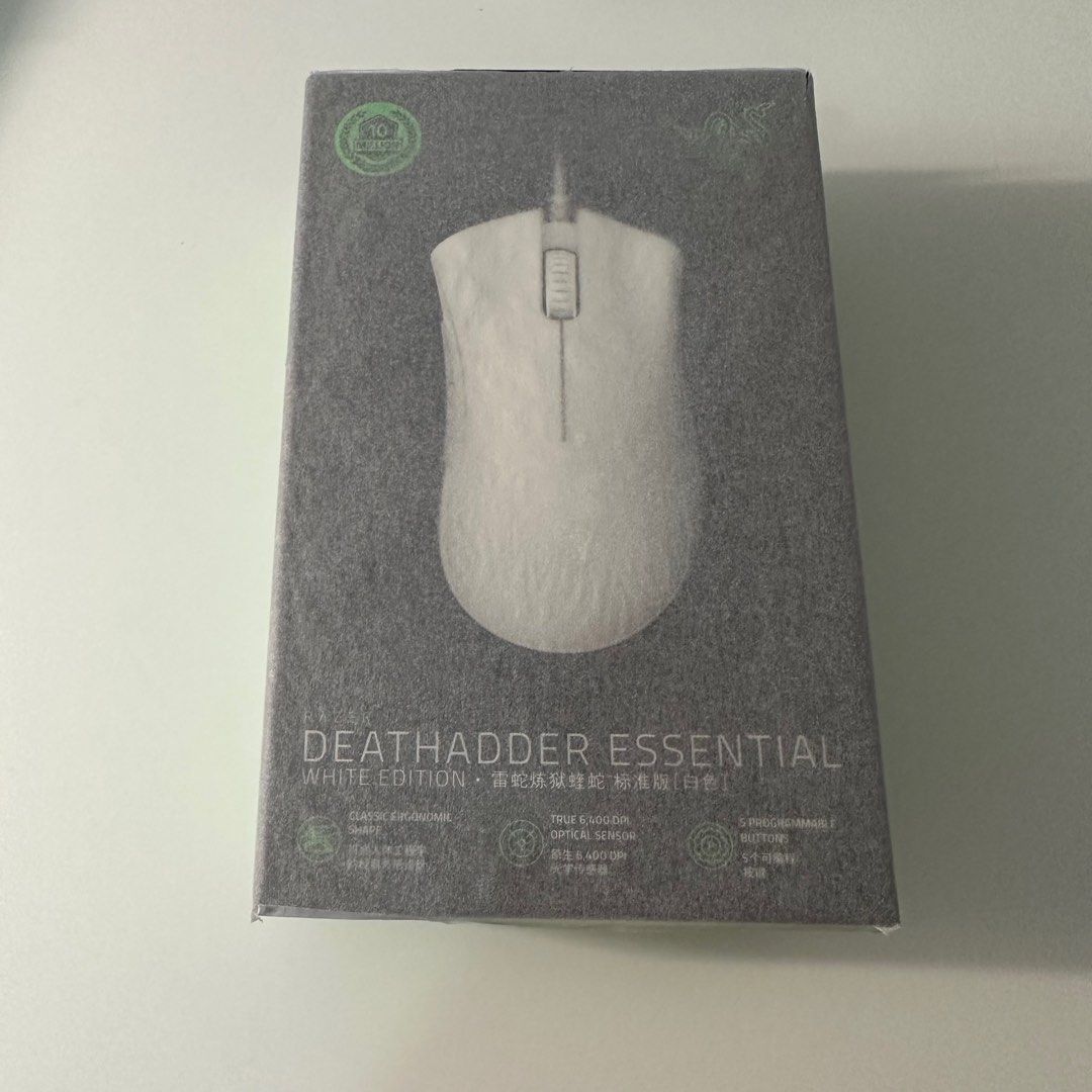 Razer Deathadder Essential white, Computers & Tech, Parts & Accessories ...