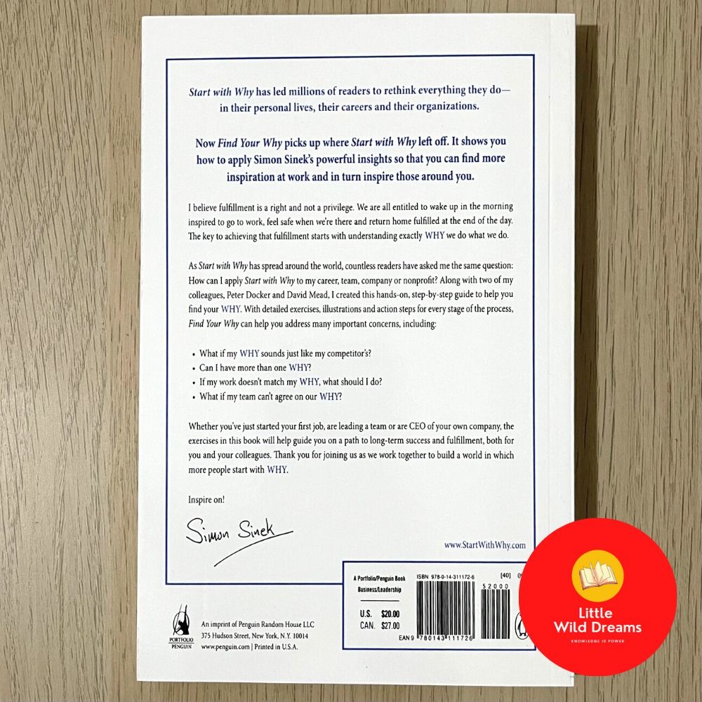READY STOCK : Find Your Why: A Practical Guide to Discovering Purpose ...