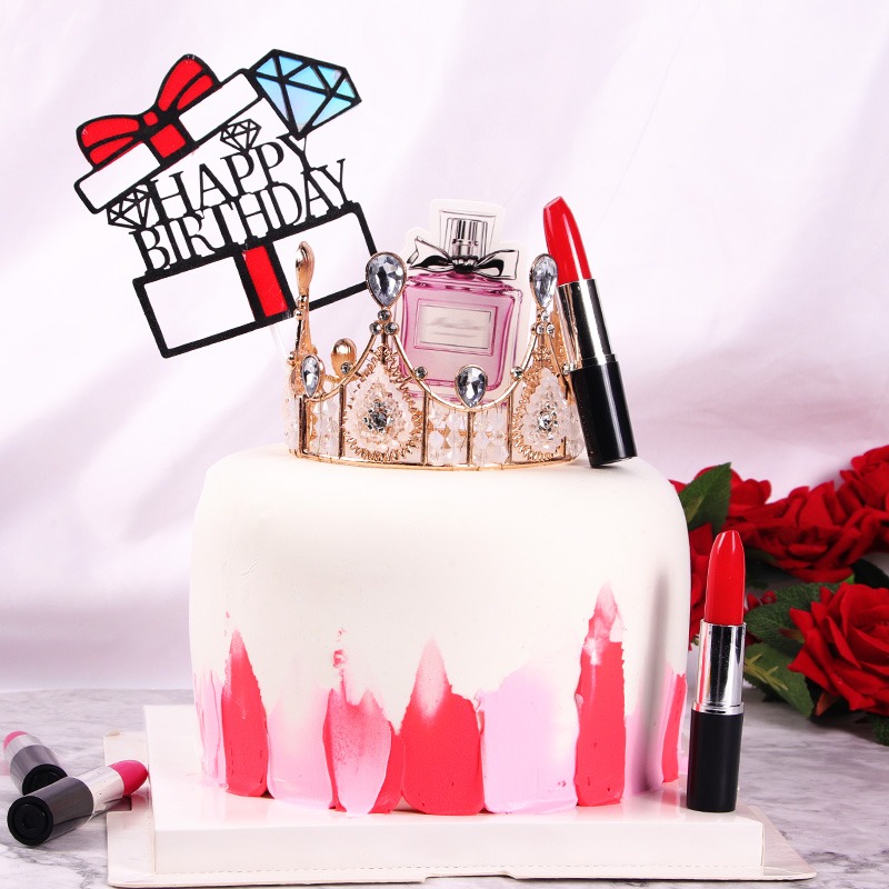 Red Ribbon Present | Birthday Cake Topper, Hobbies & Toys, Stationery ...