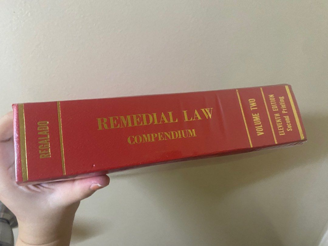 Remedial law compendium, Hobbies & Toys, Books & Magazines, Textbooks ...
