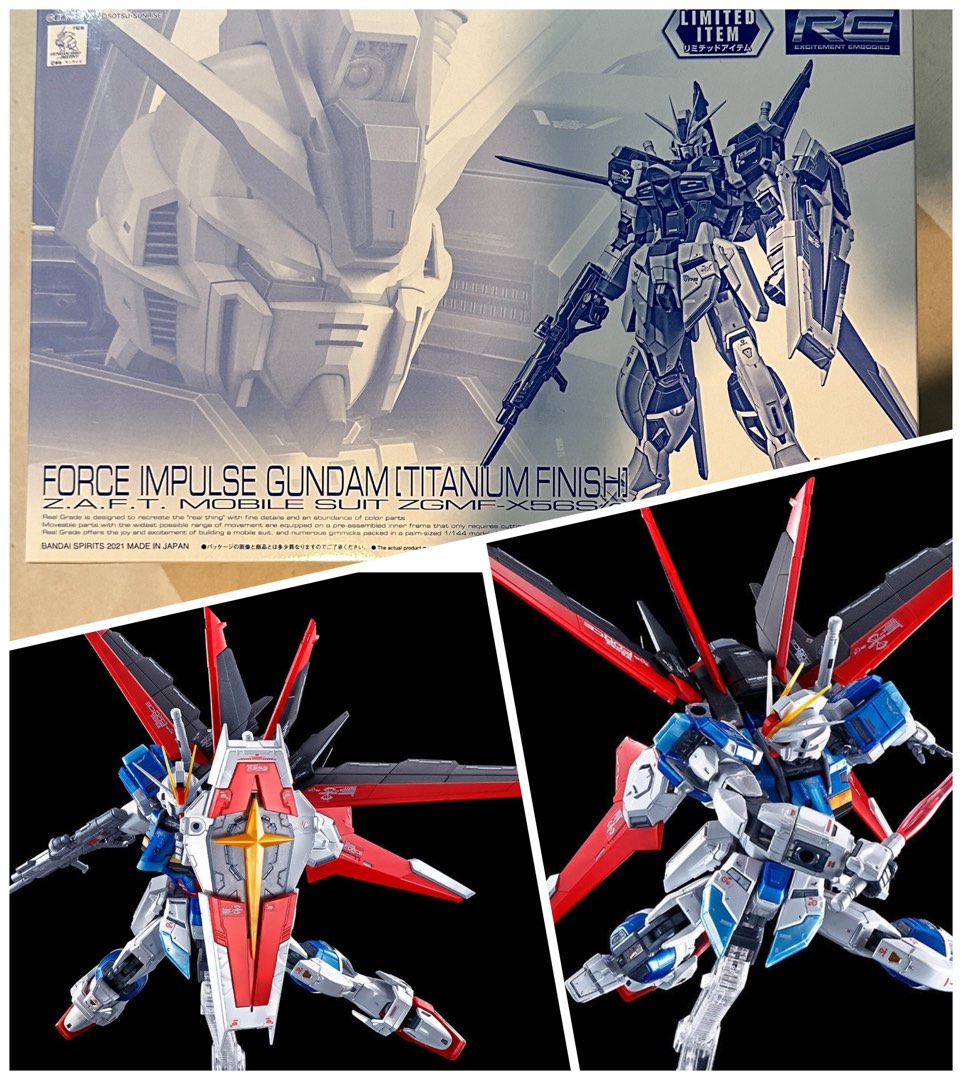 RG 1/144 FORCE IMPULSE GUNDAM [TITANIUM FINISH], Hobbies & Toys, Toys ...