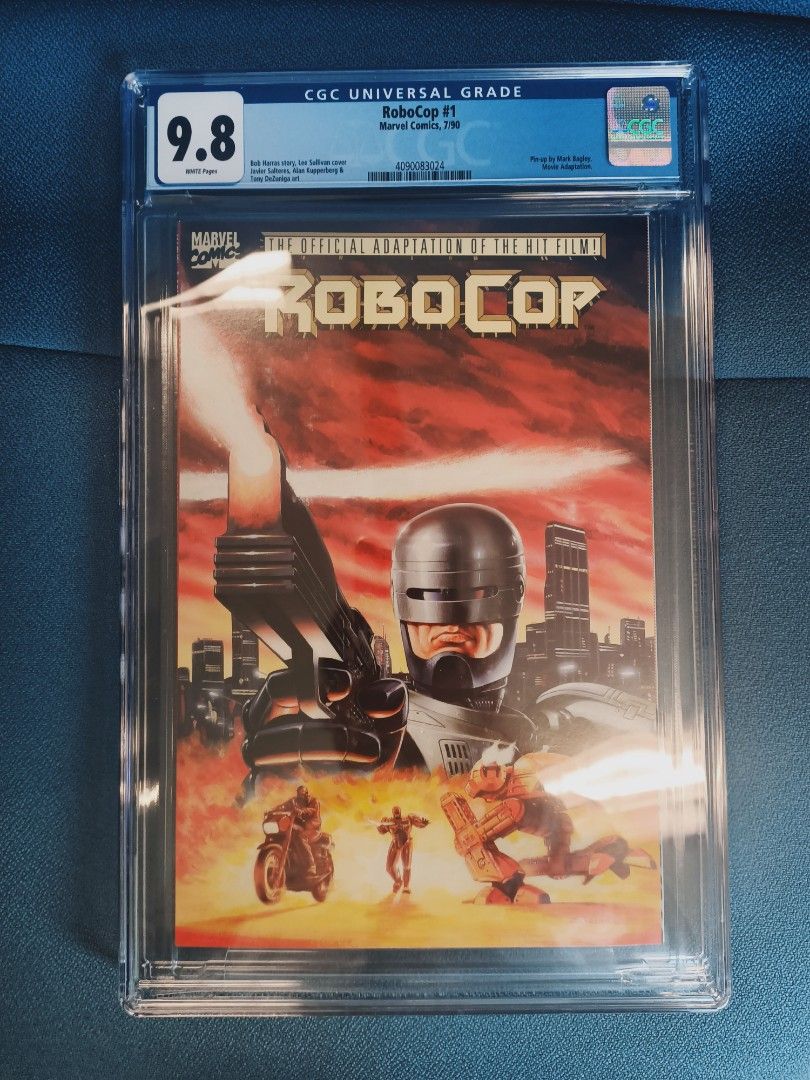 Robocop #1 (1990) Official Movie Adaptation CGC 9.8, Hobbies & Toys ...