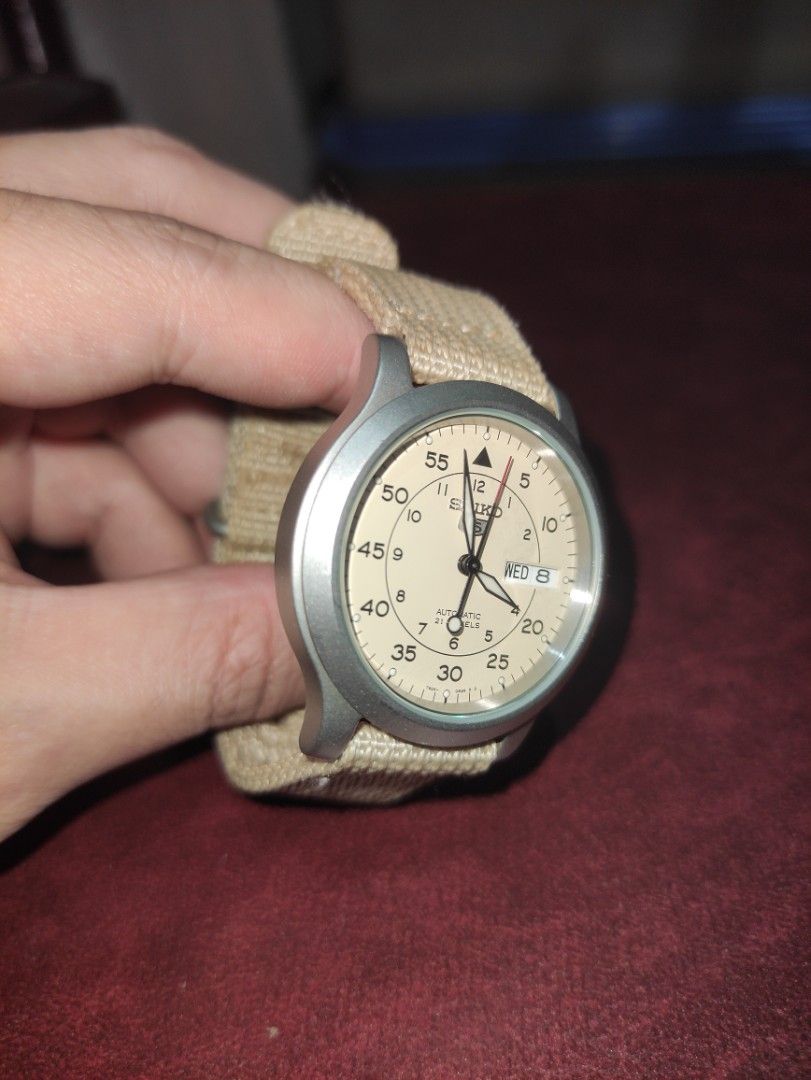 Seiko 5 Military Automatic Nylon Strap (SNK803K2), Men's Fashion ...