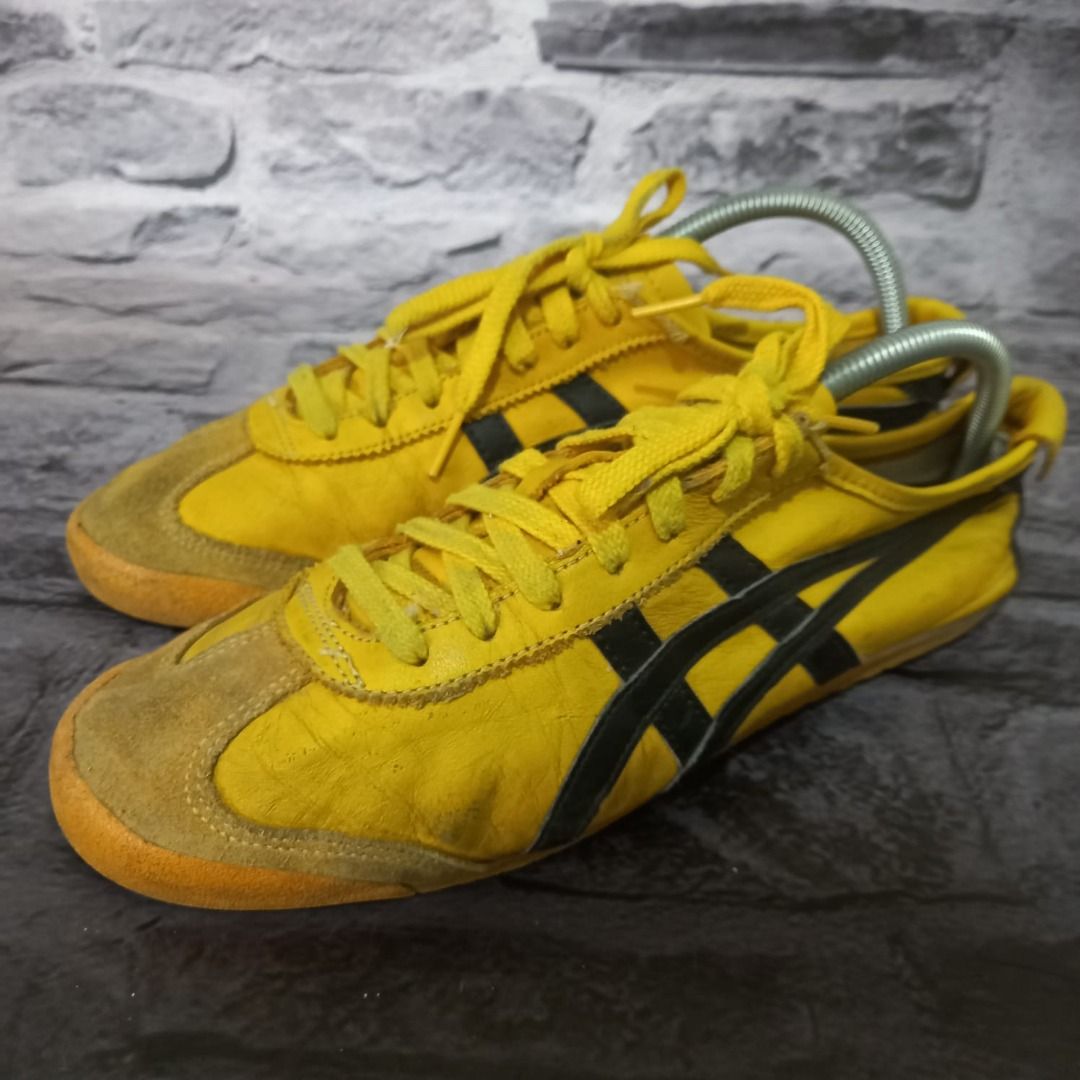 Sepatu MEXICO 66 DL408 YELLOW BLACK 41,5, Fesyen Pria, Sepatu ...