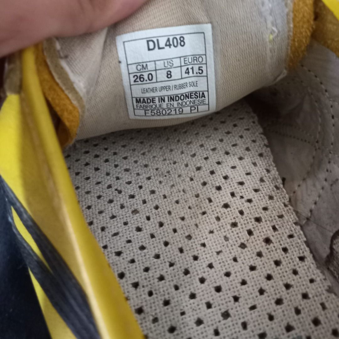 Sepatu MEXICO 66 DL408 YELLOW BLACK 41,5, Fesyen Pria, Sepatu ...